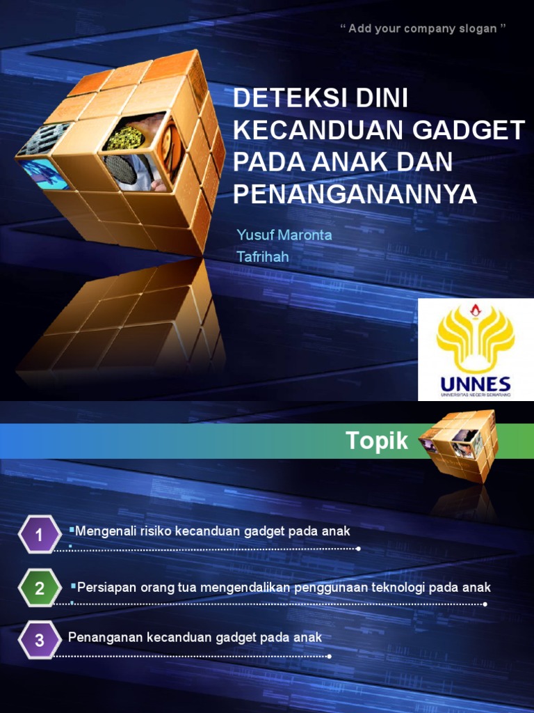 Kecanduan Gadget Presentasi Benar | PDF