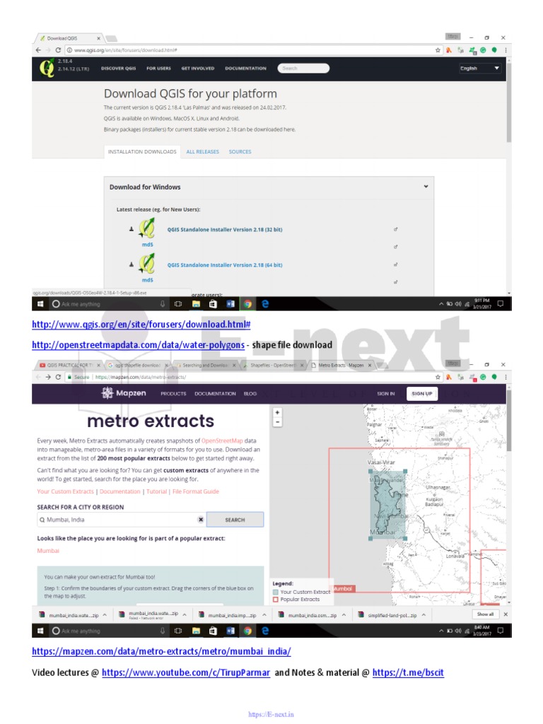 E-Next GIS Practical Guide | PDF | Line (Geometry) | Dimension