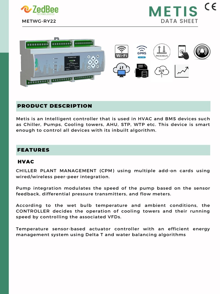 Metis Datasheet | PDF | Pump | Electricity