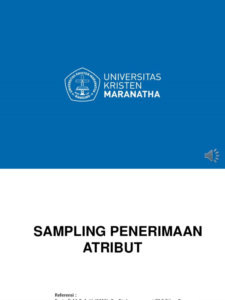 Sampling Penerimaan Atribut | PDF