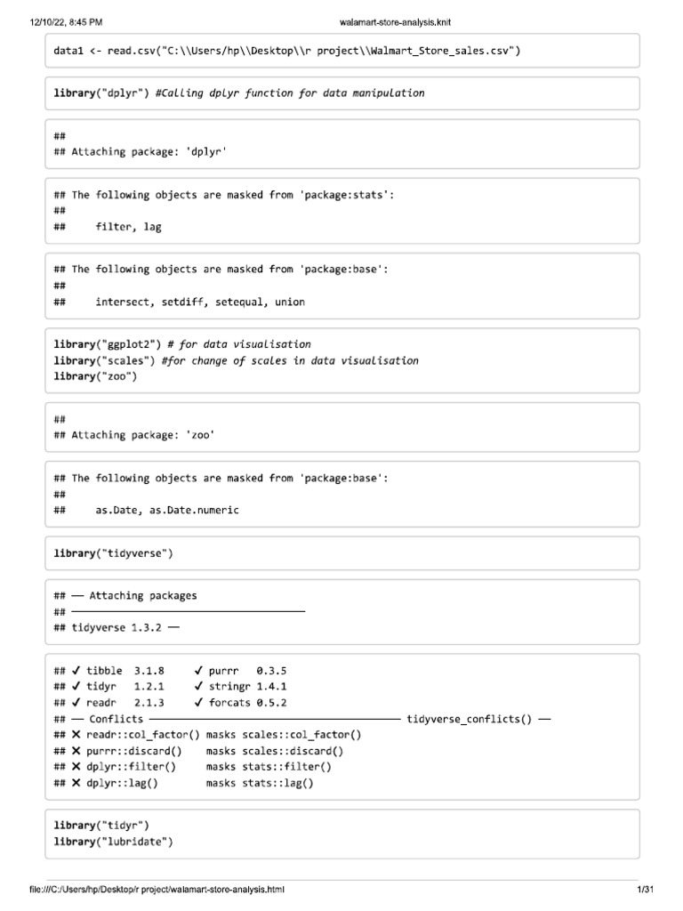 Walamart Store Analysis | PDF