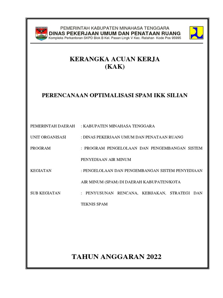 Optimalisasi SPAM IKK Silian | PDF