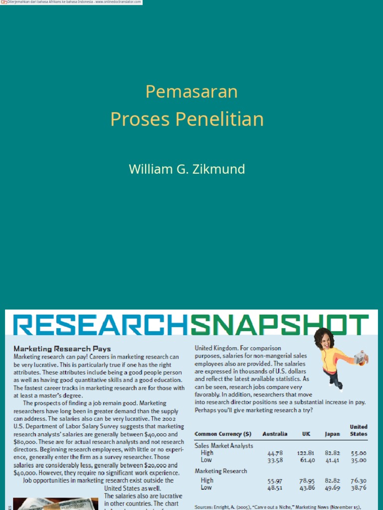 Proses Riset Pemasaran | PDF