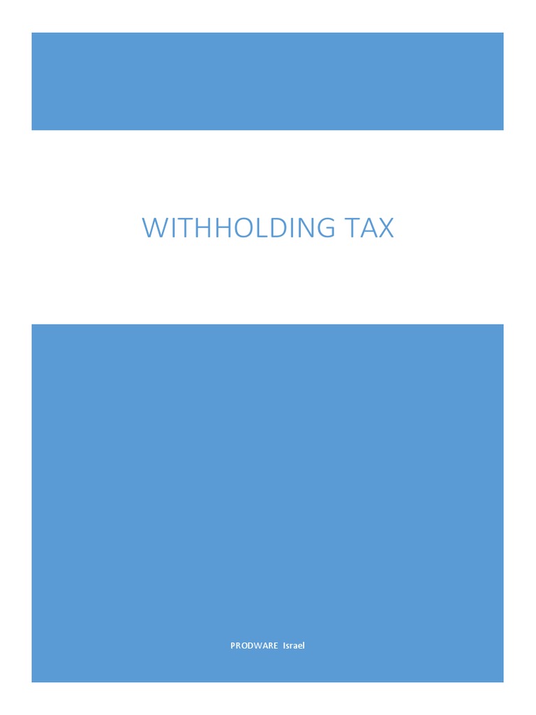 WITHHOLDING_TAX | PDF | Invoice | Computing