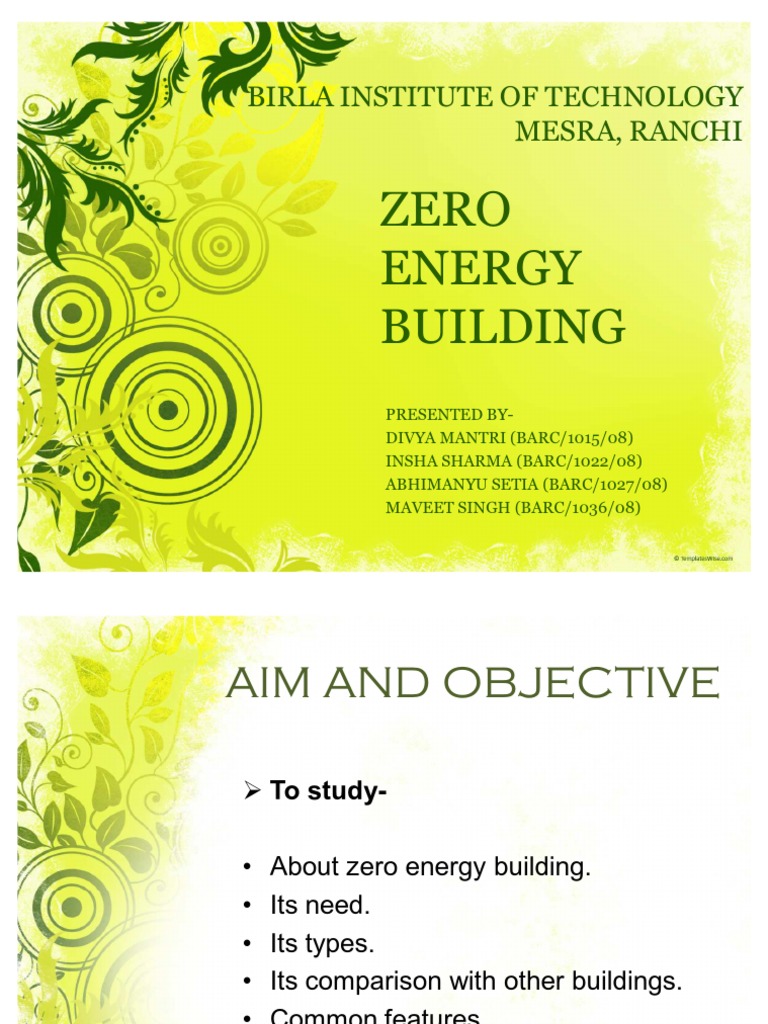 Zero Energy Buildings | PDF | Green Building | Efficient Energy Use