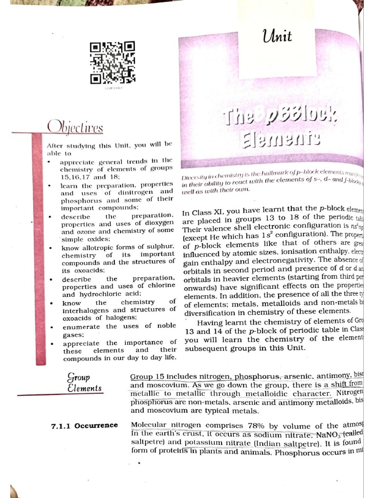 P Block (GP 15 To 18) Marked NCERT | PDF