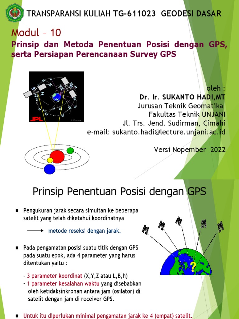 Modul 10 - Pengukuran GPS | PDF