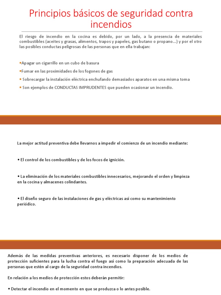 Seguridad y Prevención de Incendios en Cocinas | PDF | Estufa de cocina ...
