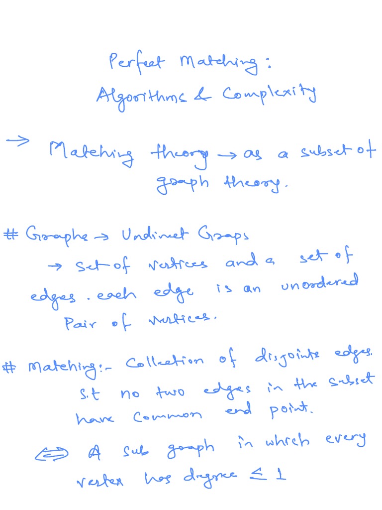 Perfect Matching | PDF