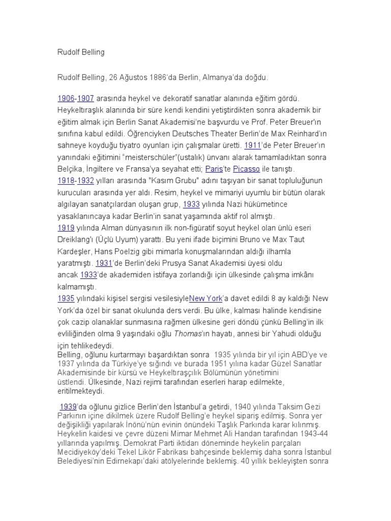 Rudolf Belling | PDF