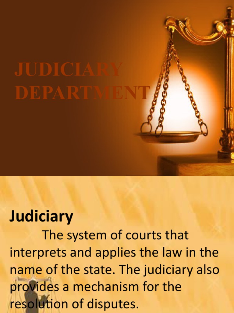 Judiciary Department - PPG | PDF | Supreme Court Of The United States ...