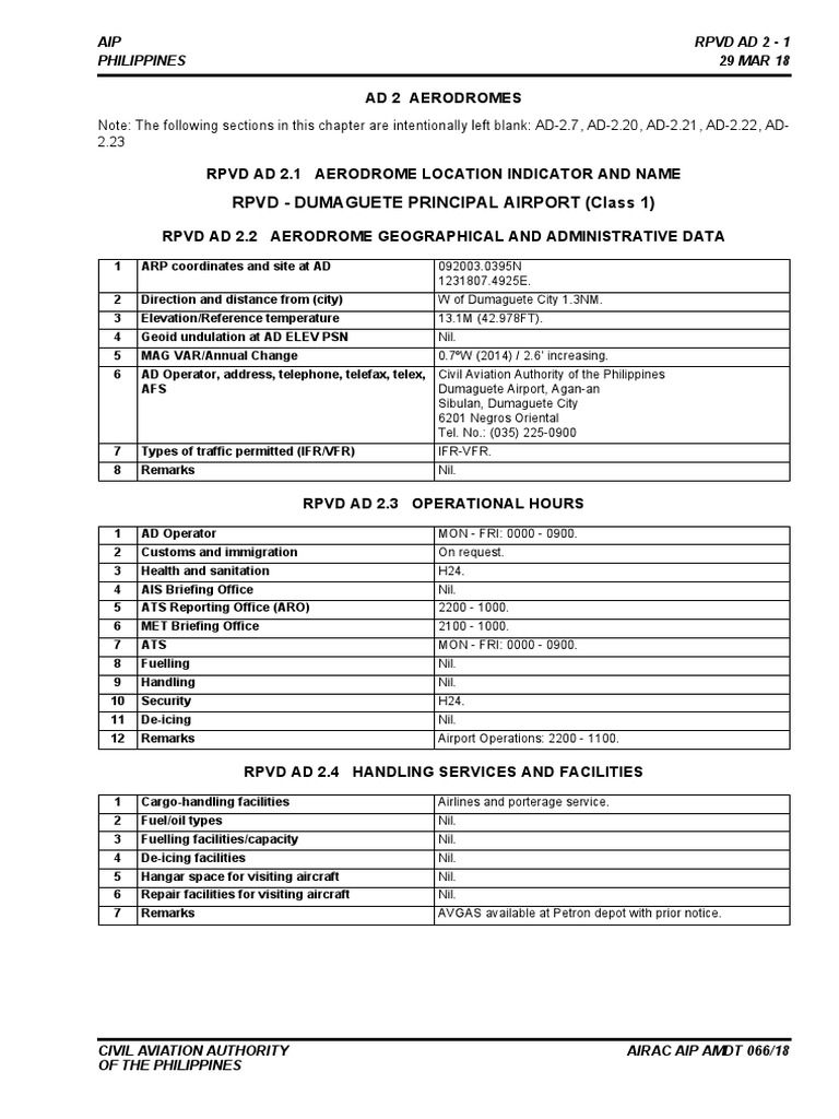 RPVD Aip | PDF | Runway | Aviation