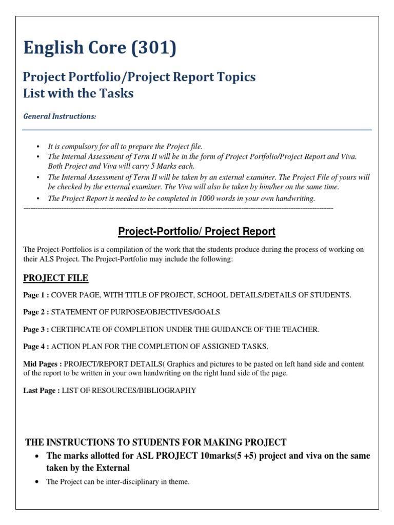 Project Guidelines: Instructions for Creating a Comprehensive Project ...