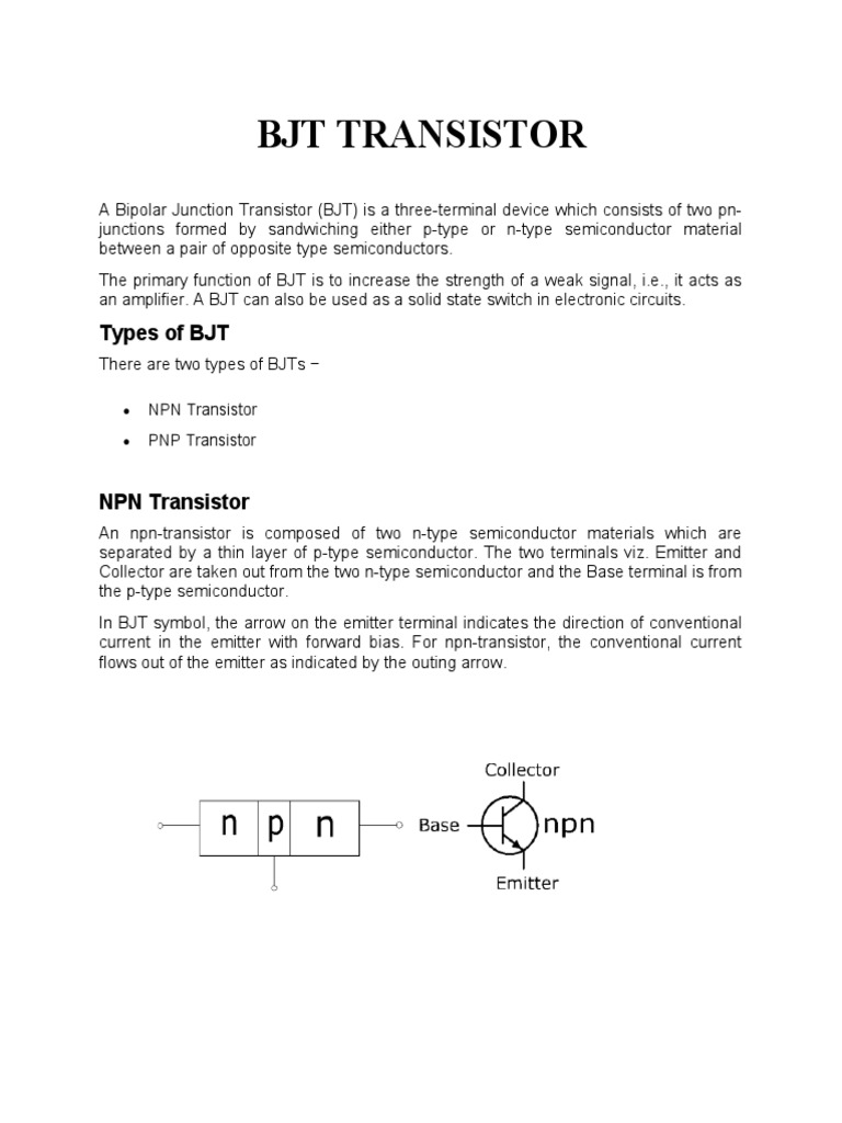 BJT Transistor 2 | PDF | Computers