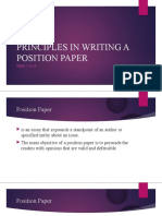 Position Paper Format | PDF