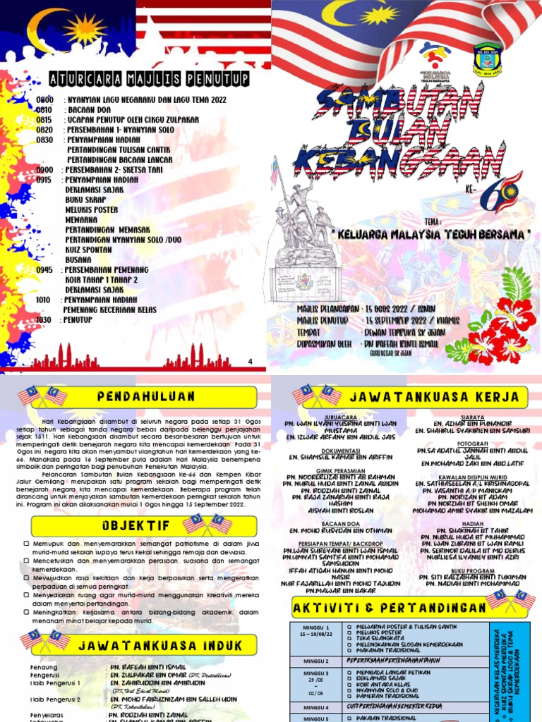 BUKU PROGRAM BULAN KEMERDEKAAN Penutup | PDF