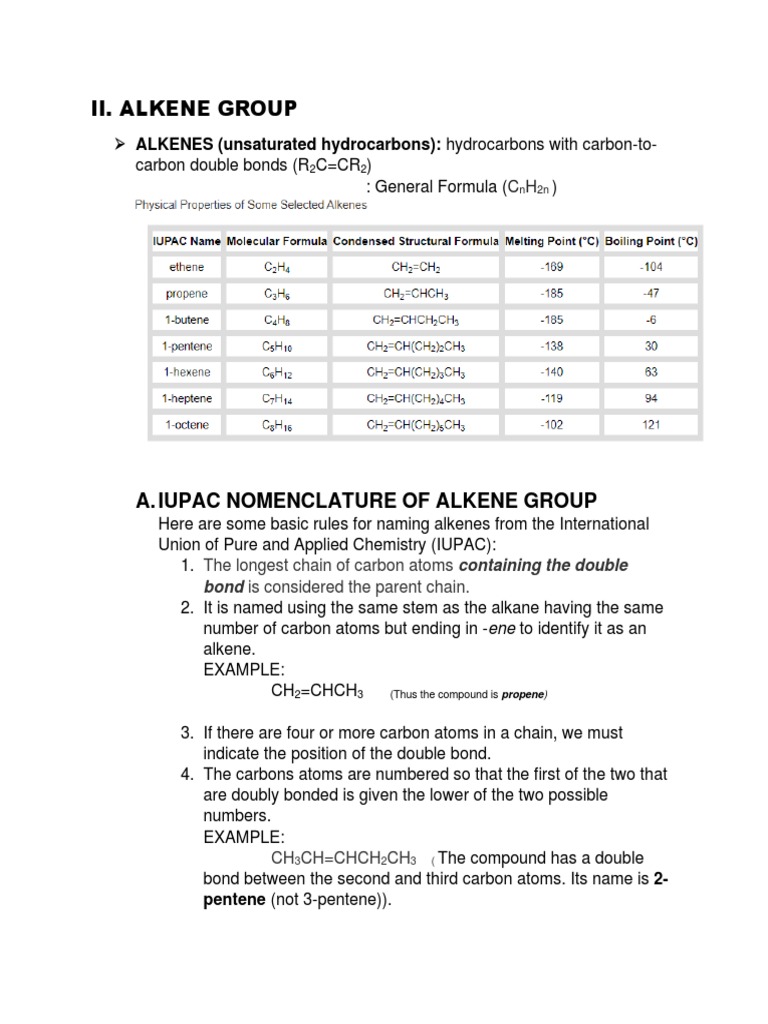 Organic Chemistry Alkene PDF | PDF | Alkene | Chemical Reactions