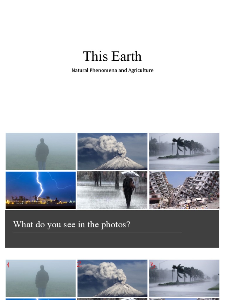 Natural Phenomena Vocabulary Guide | PDF | Climate Change | Greenhouse Gas