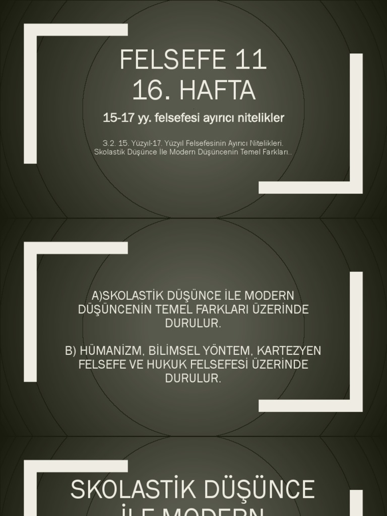 11.sinif Felsefe 15 17.yy Felsefesi Ders Notlari Ve Calisma Sorulari | PDF