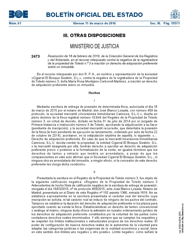 Resolución Numerus Apertus | PDF | Propiedad | Derechos