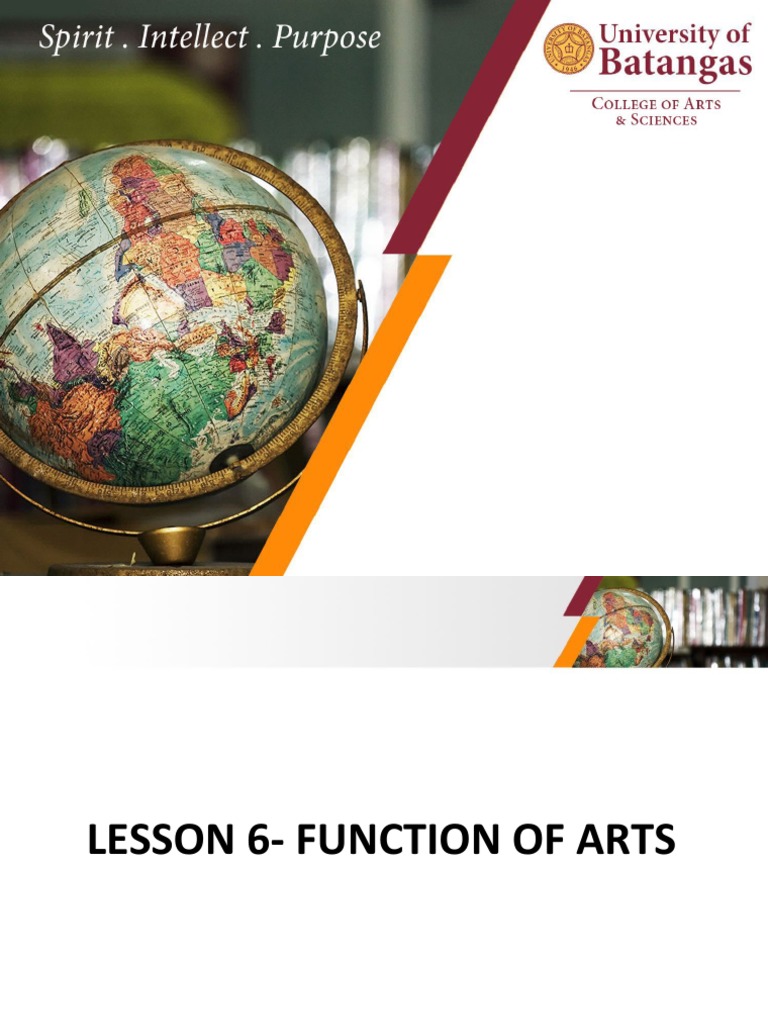 Lesson 6 - Function of Arts | PDF | Art