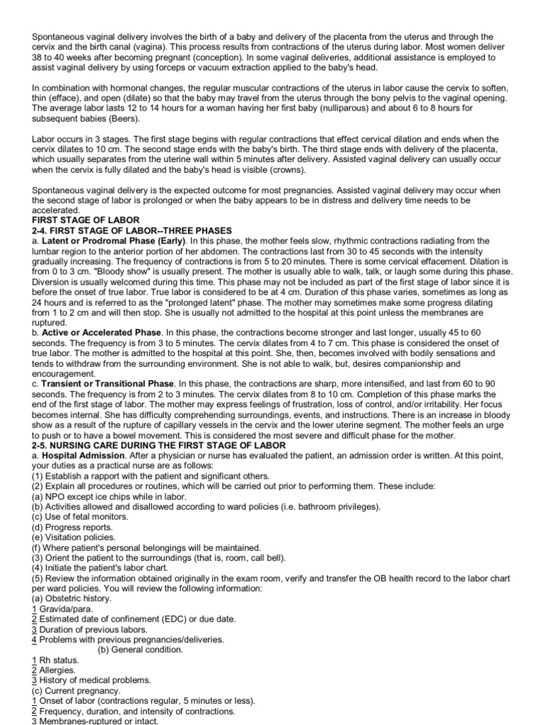 NSD | PDF | Childbirth | Pregnancy