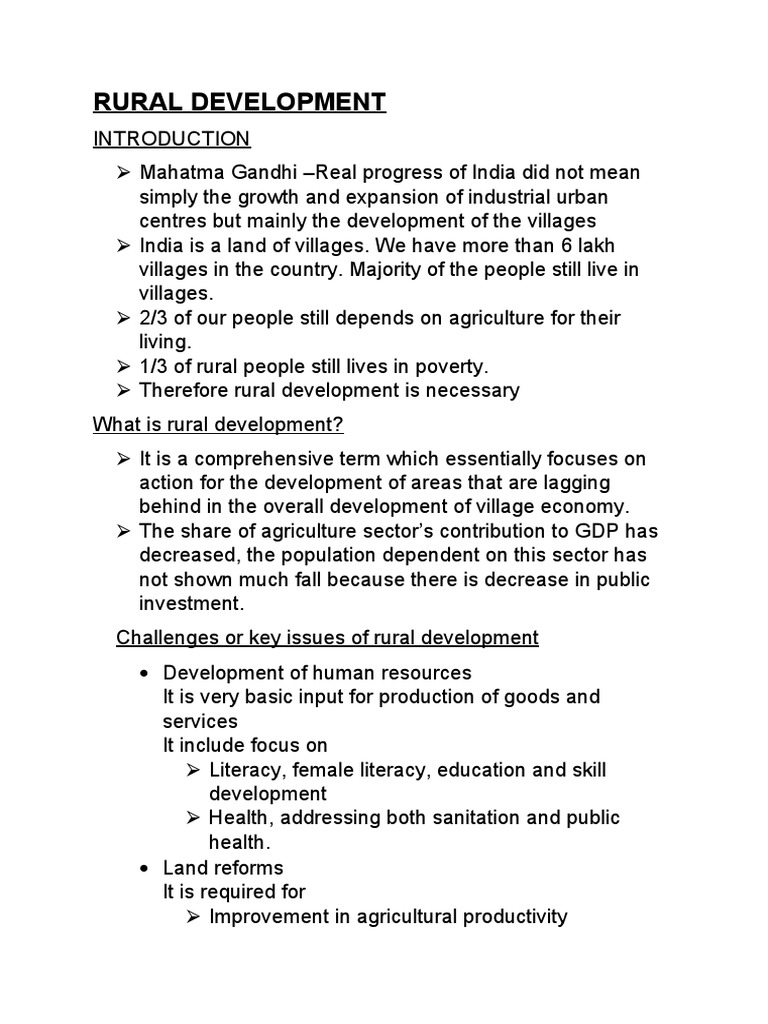 Rural Development | PDF | Organic Farming | Agriculture
