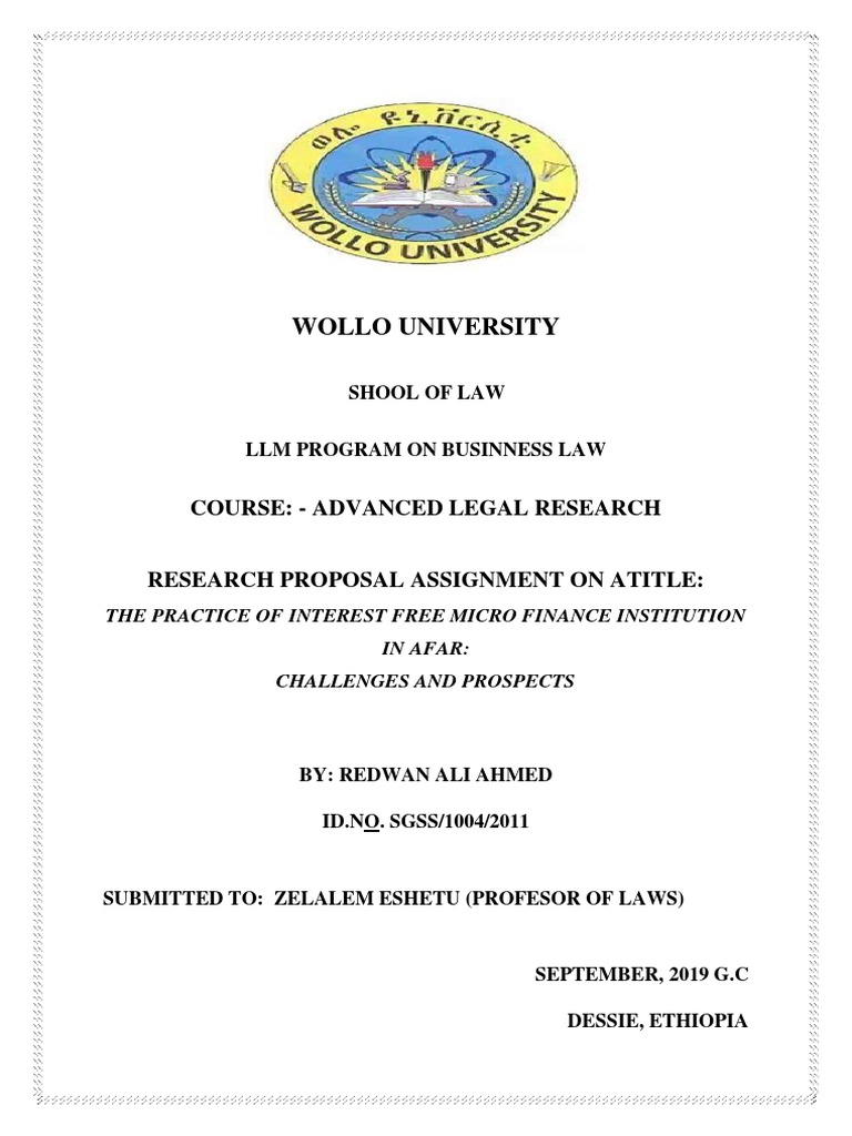 Redwan Ali Research Proposal For ALR Final | PDF | Qualitative Research ...