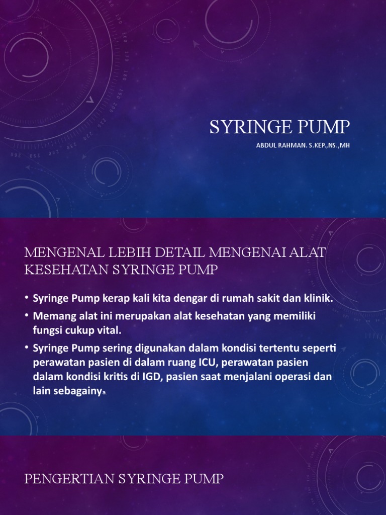 Syringe Pump | PDF