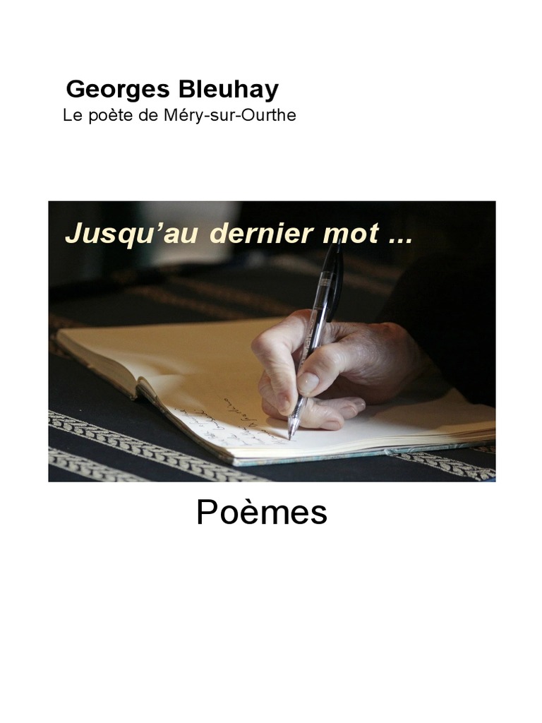Poèmes de Georges Bleuhay | PDF | Commercialisation | Poésie