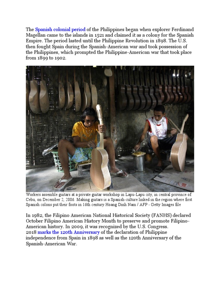The Spanish Colonial Period of The Philippines | PDF | Social Science ...