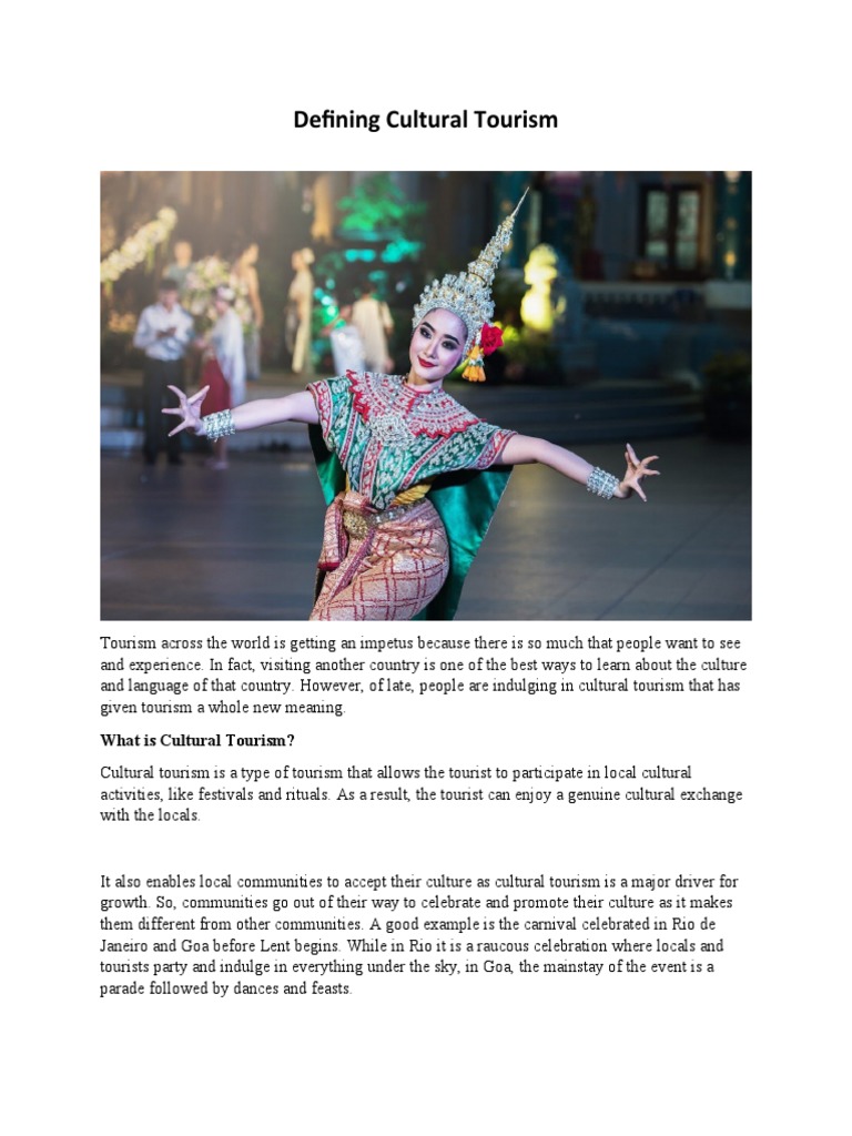 Defining Cultural Tourism | PDF | Tourism | Istanbul
