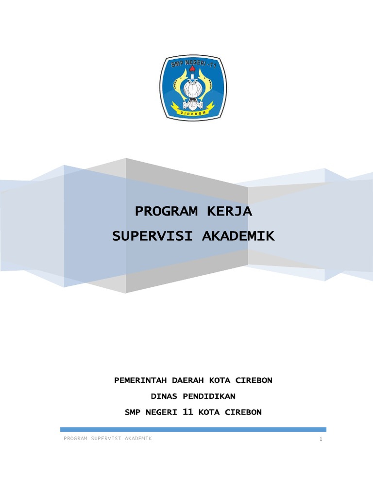 Program Kerja Supervisi Akademik 2022-2023 | PDF