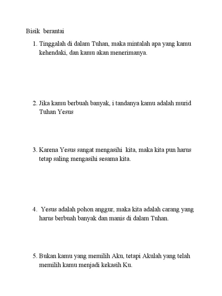 Bisik Berantai | PDF