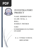 Physics Class 12 Project | PDF | Diffraction | Electrodynamics
