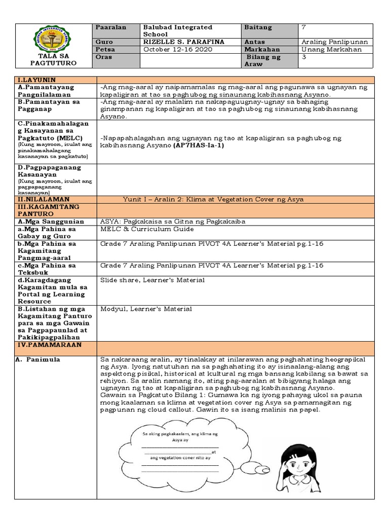 Lesson Exemplar Week 2 Pdf