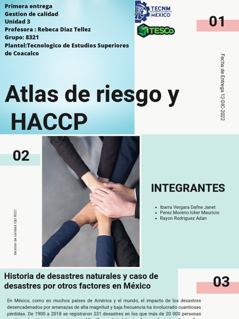 Atlas de Riesgo y HACCP | Descargar gratis PDF | Análisis de Riesgo y Puntos Críticos de Control ...