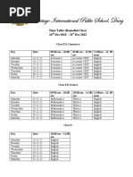 Grade 12 Timetable 2025 | PDF