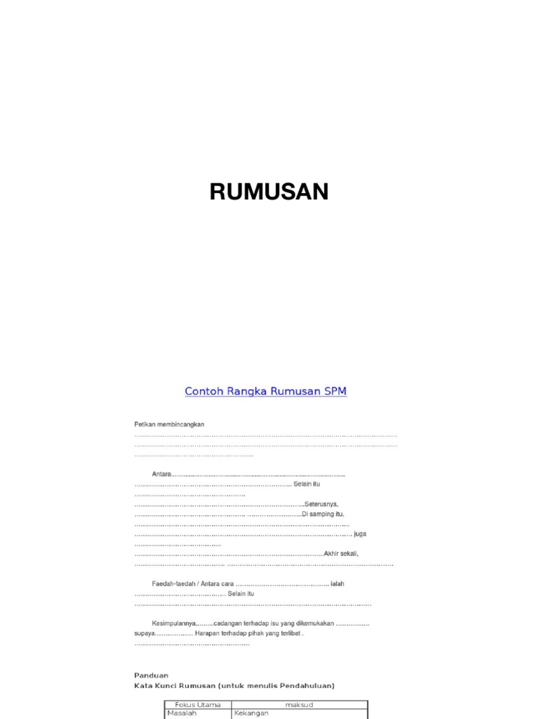 Format RUMUSAN | PDF