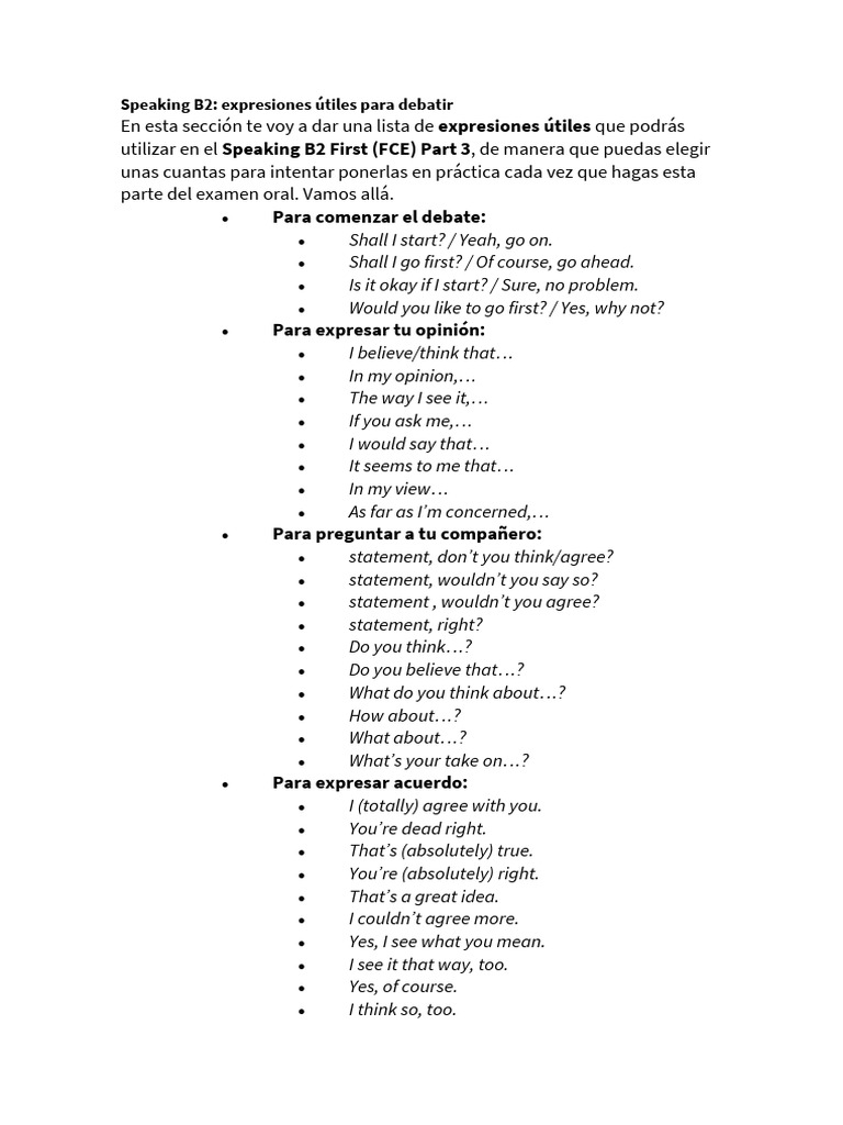 Speaking B2 Part 3 | PDF