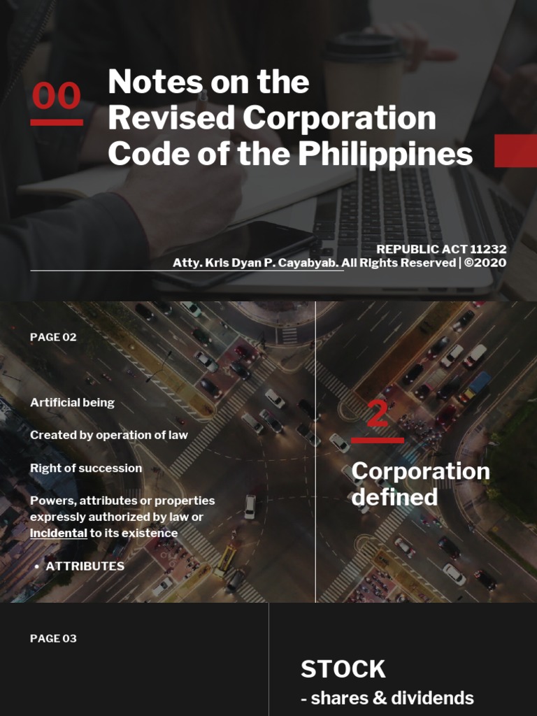 Revised Corporation Code of The Philippines | PDF | Consolidation (Business) | Stocks