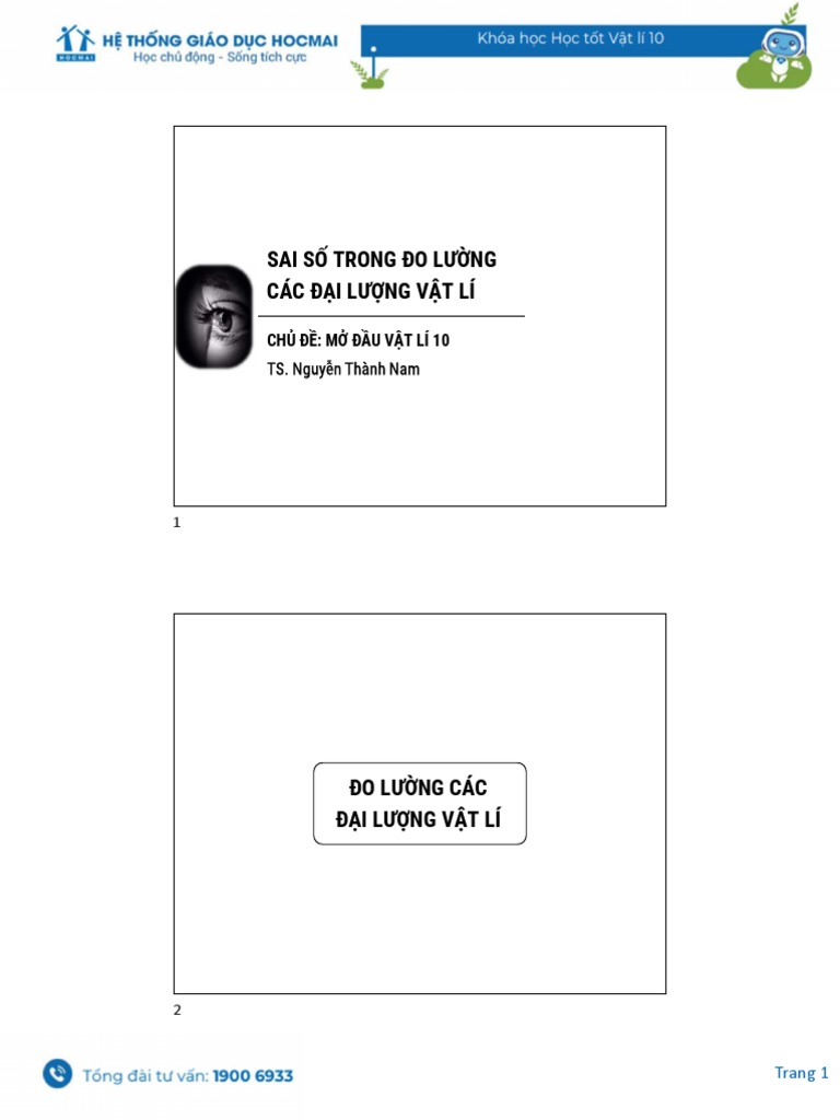 TLBG VL100004 Sai So Trong Do Luong Cac Dai Luong Vat Lipdf | PDF