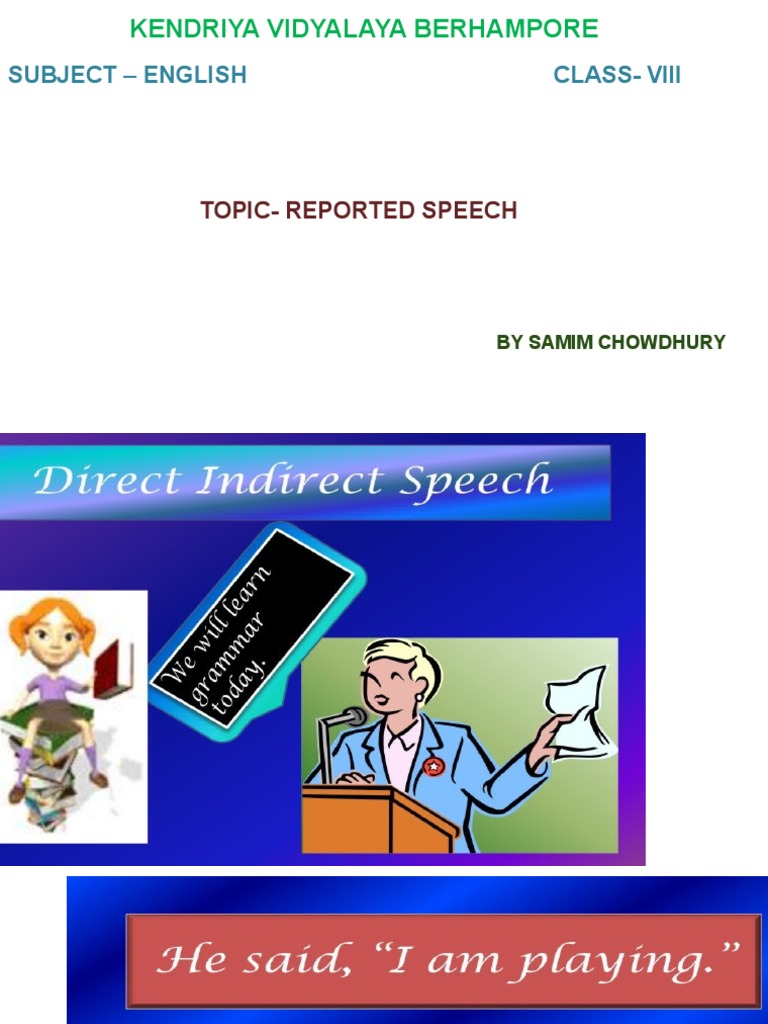 Reported Speech | PDF