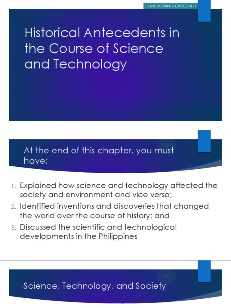 1.historical Antecedents in The Course of Science and | PDF ...