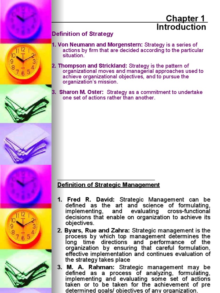 Fundamentals of Strategic Management | PDF | Strategic Management ...