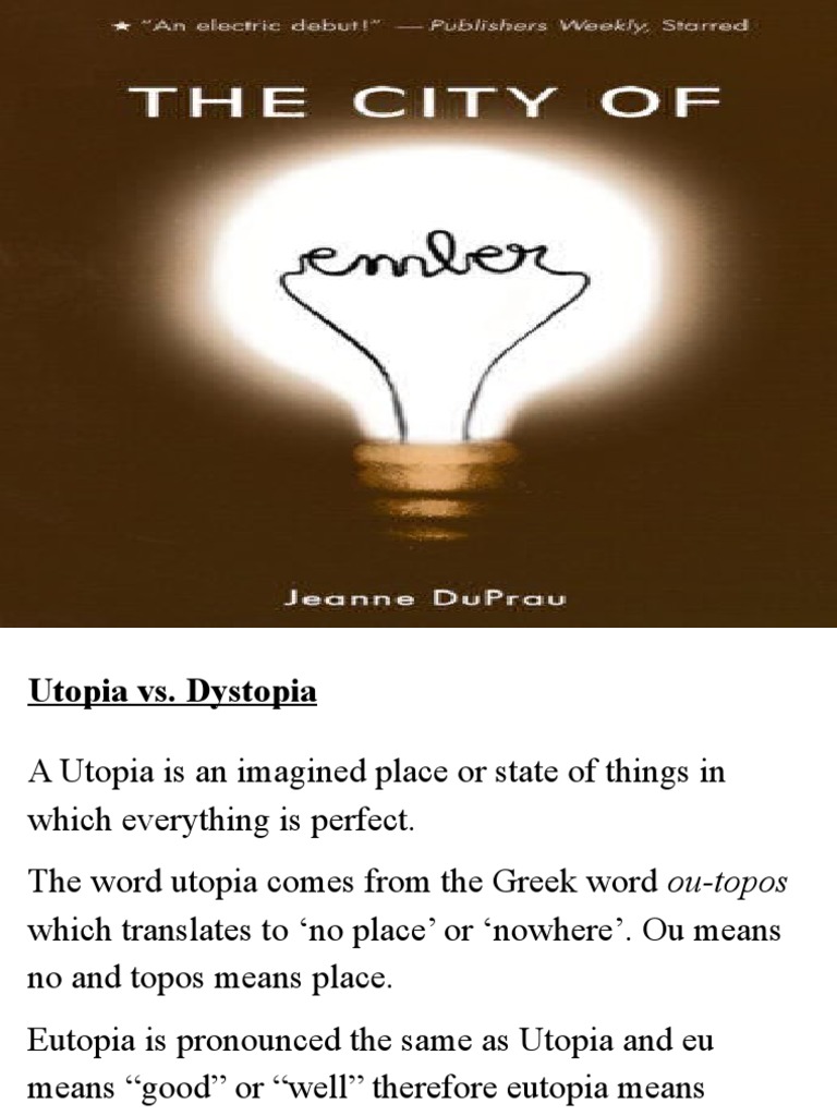 City of Ember Pre-Reading | PDF