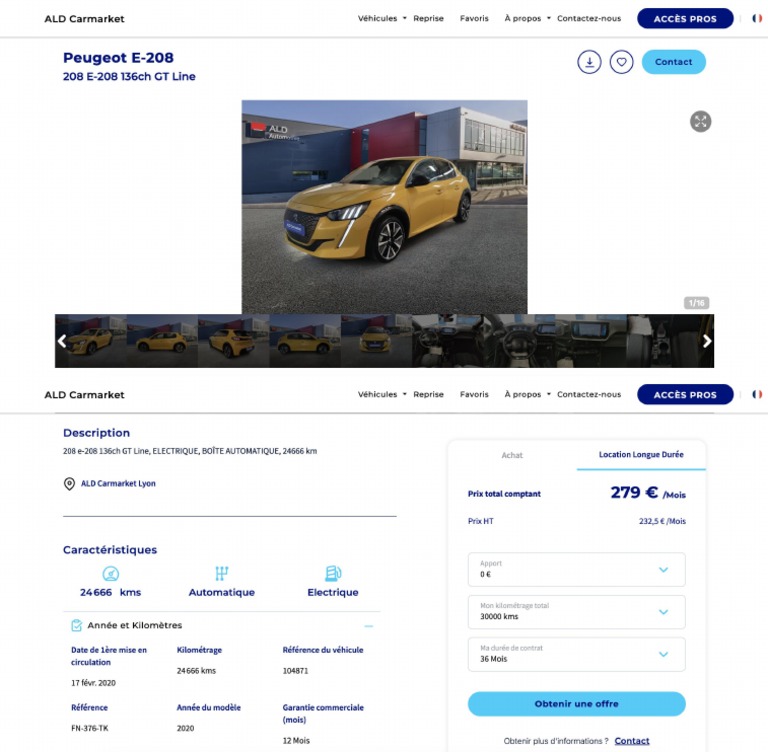 Peugeot E-208 Occasion | PDF