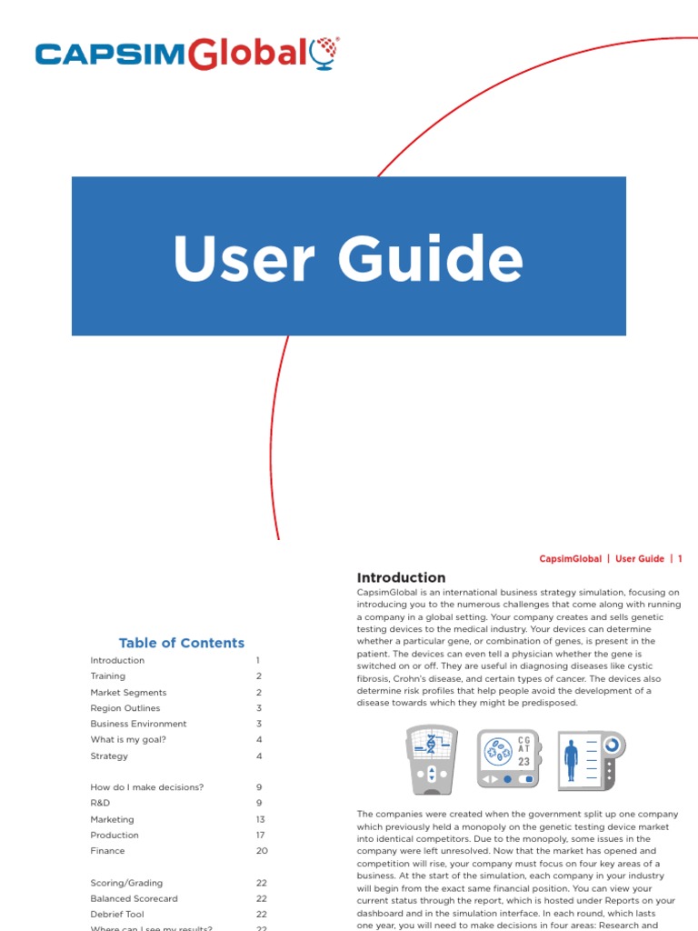 Capsim Global User Guide | PDF | Brand | Marketing