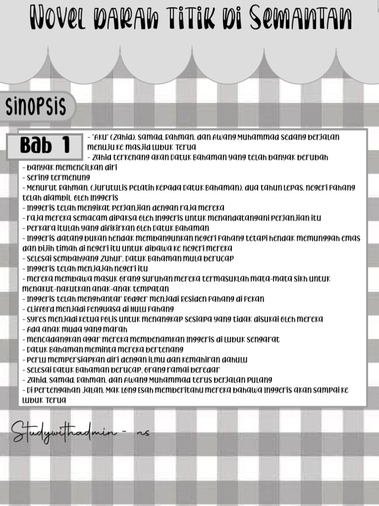 Novel Darah Titik Di Semantan | PDF