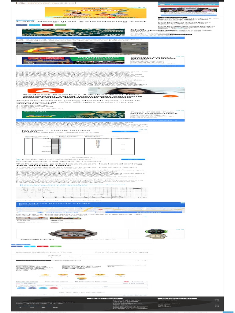 Cara Pengujian Kalendering Test | PDF